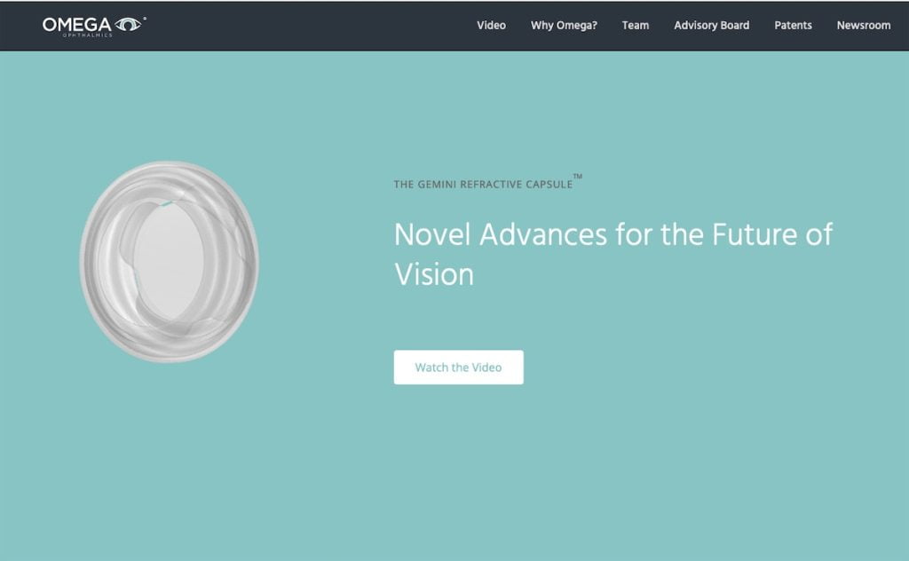 Omega Ophthalmics | Healthcare Web Design Case Study